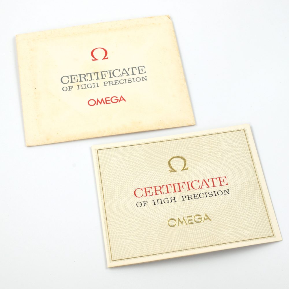 Omega Constellation Chronometer Certificate 1960s
